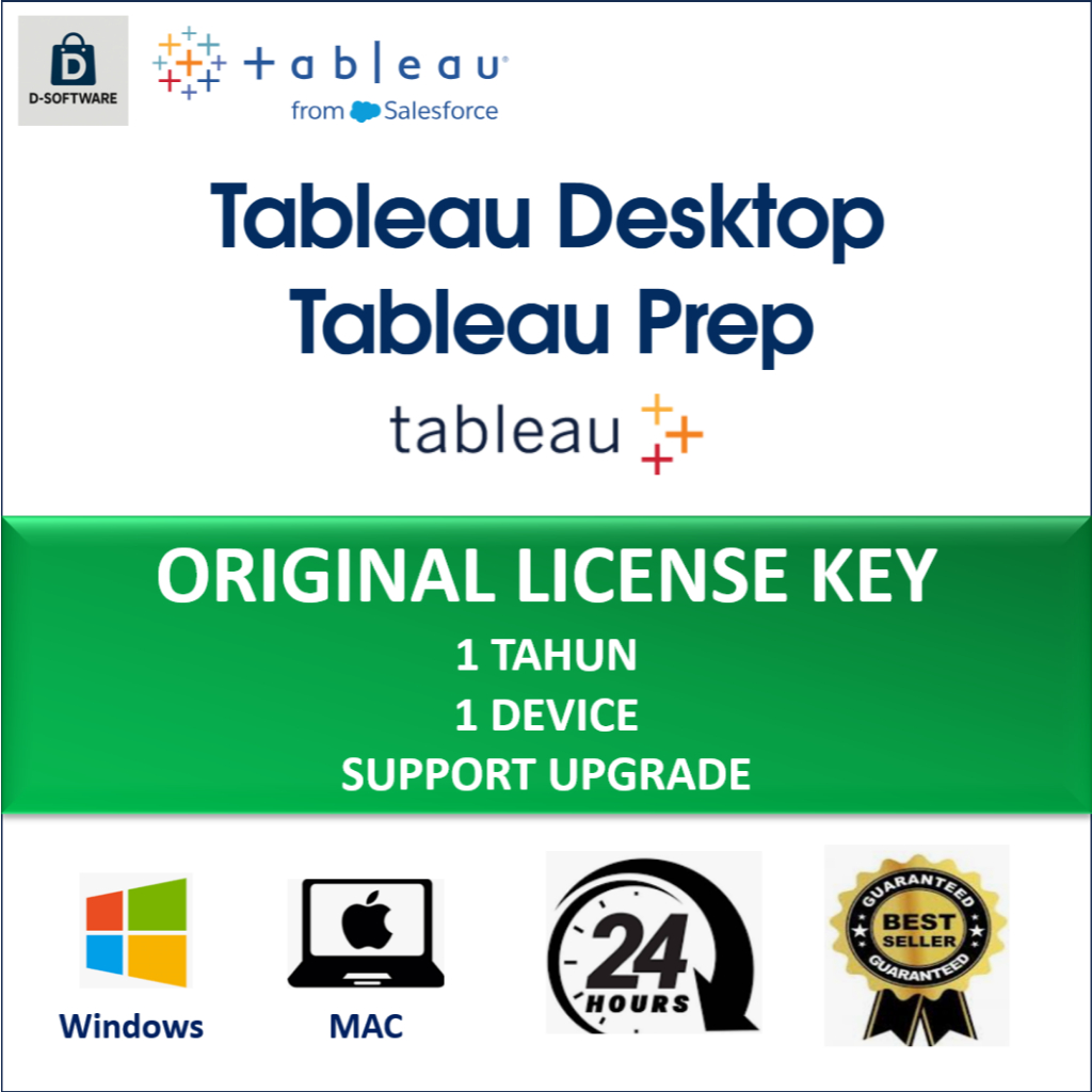 Jual Tableau Desktop Pro Original 1 Year License | Shopee Indonesia