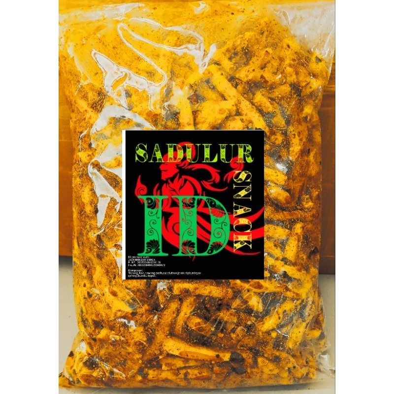 Jual Basreng Stik Pedas Daun Jeruk CIKRUH // BASAH // PEDAS Daun Jeruk ...