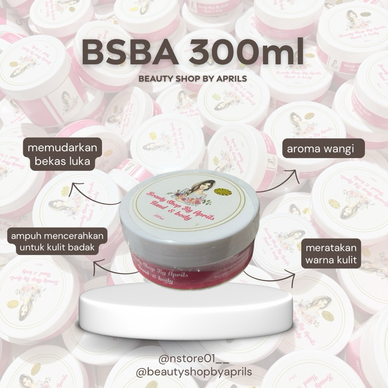 Jual Bodylotion BSBA 300ml TERSEGEL !! (free gift random) beauty shop ...