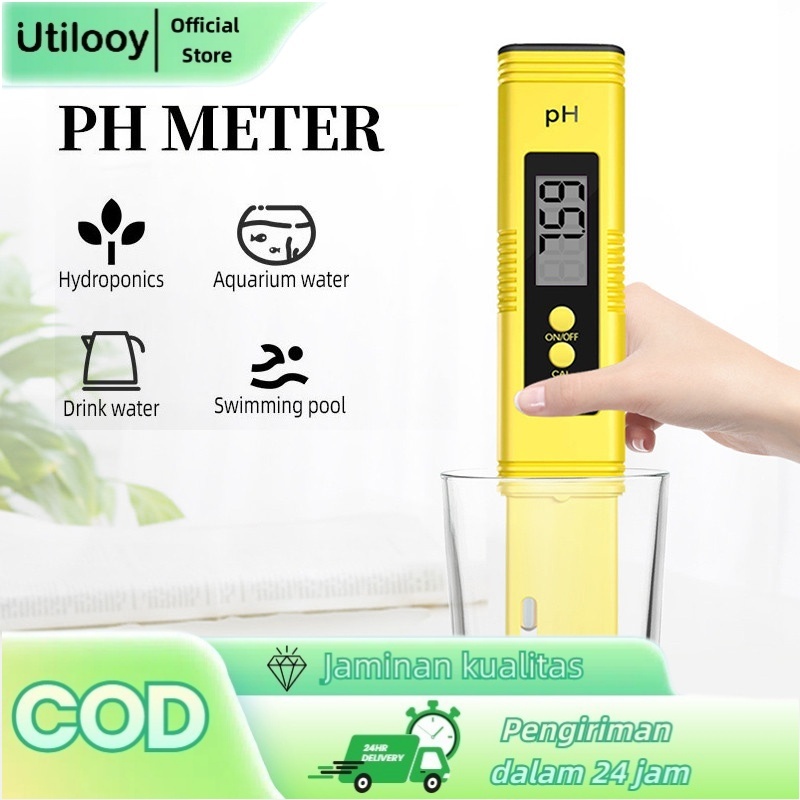 Jual Utilooy Pengukur pH Portabel Pena Uji Nilai pH Mini Penguji pH ...