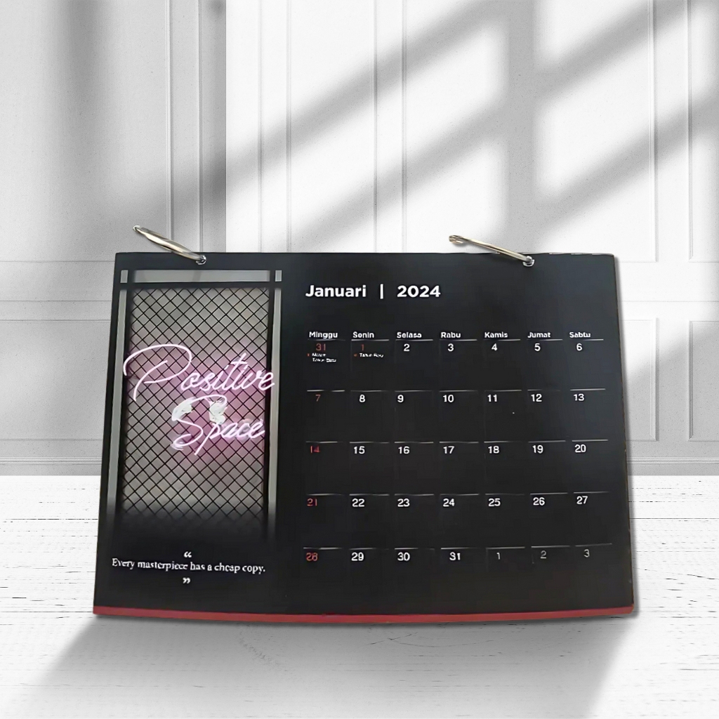 Jual Stand Kalender Akrilik Bening | Dudukan Kalender Meja Kantor ...