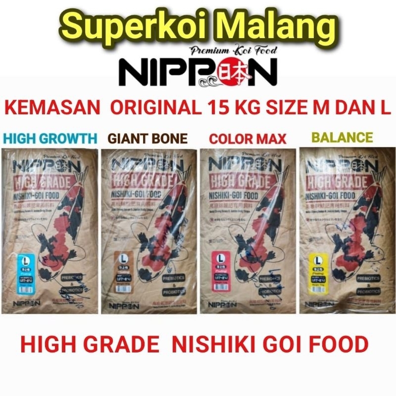 Jual Nippon Warna 15 KG Color Pakan ikan Nippon Color Max 15 KG - M | Shopee Indonesia