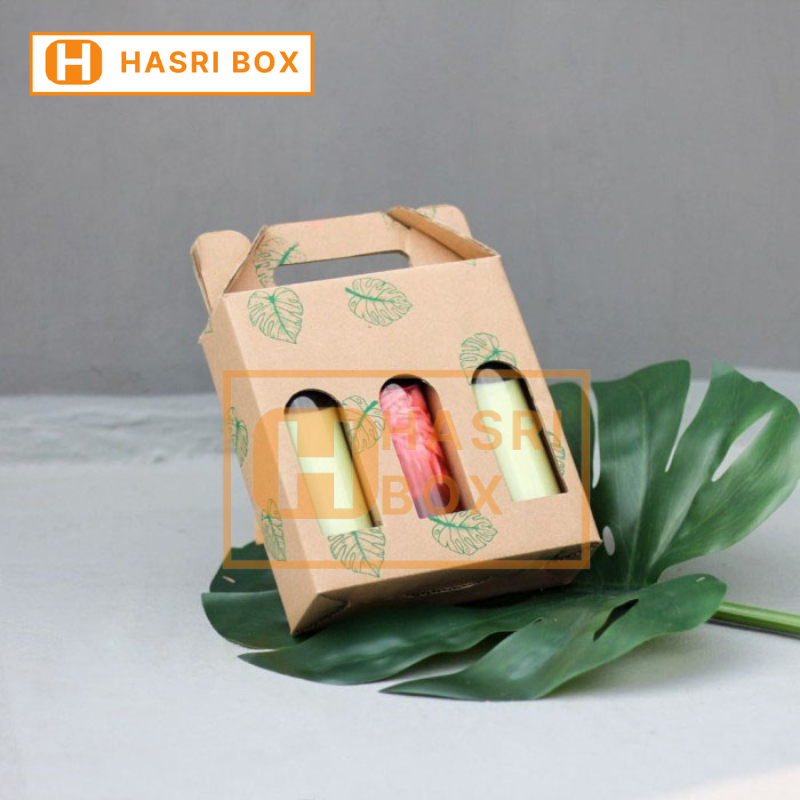 Jual (10 Pcs) Kardus Jinjing Dus Botol Box Botol Box Dus Kotak Kemasan ...