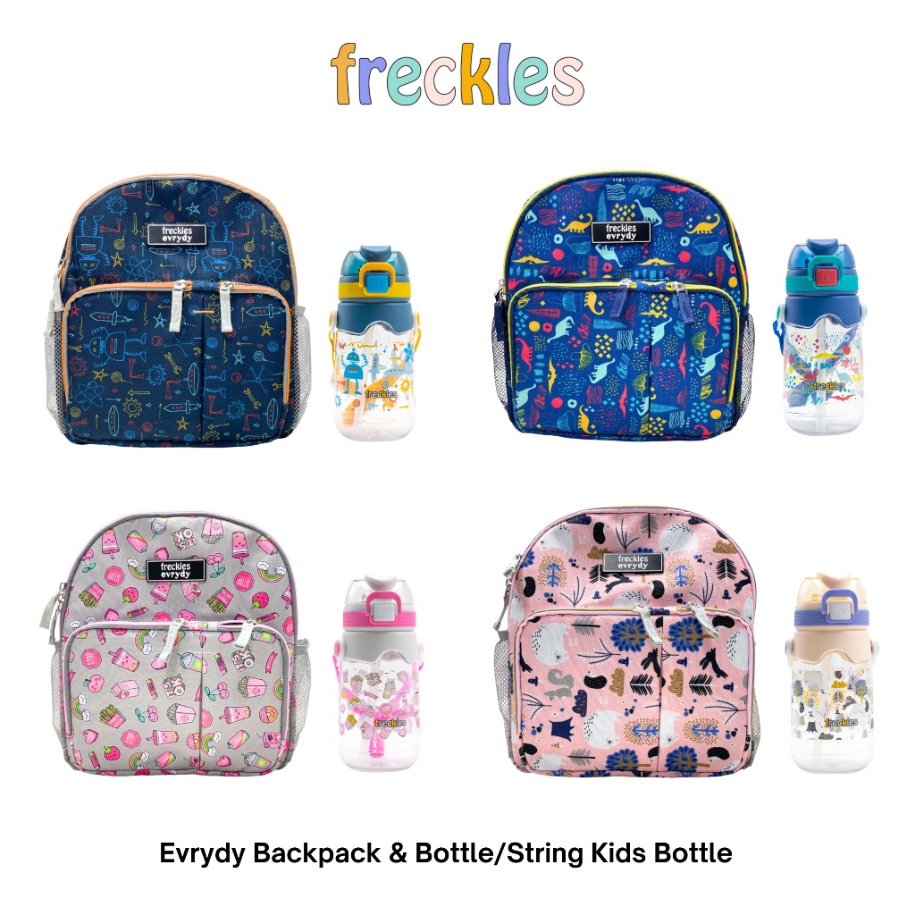 Jual BUNDLING Freckles Evrydy Backpack & Bottle/String Tritan Kids ...