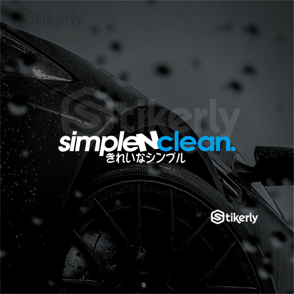 Jual Stiker Mobil | Simple n clean | Cutting Sticker | Reflektif ...