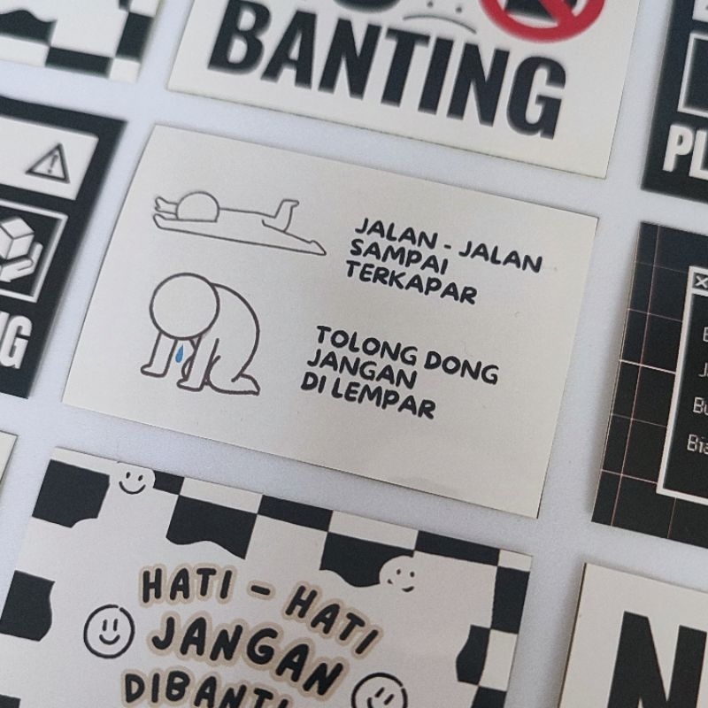 Jual RAHASIA sticker fragile / sticker pecah belah / sticker label ...