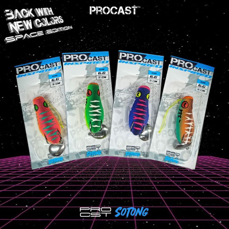 Jual PROCAST - SOFT FROG MODEL SOTONG 5 CM 6 GRAM - UMPAN CASTING IKAN ...