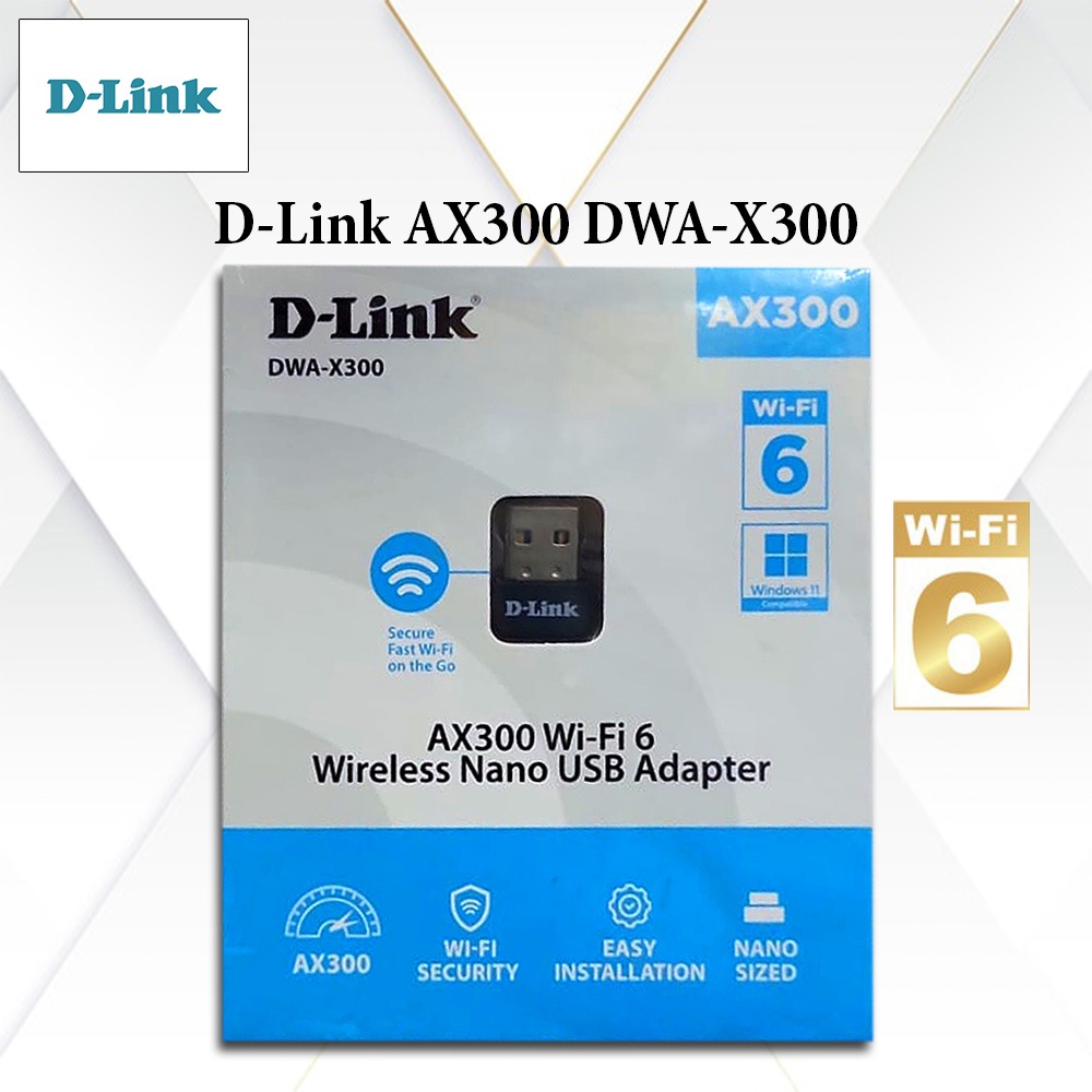 Jual D-Link Wifi Adapter USB AX300 DWA-X300 Wifi Dongle | Shopee Indonesia