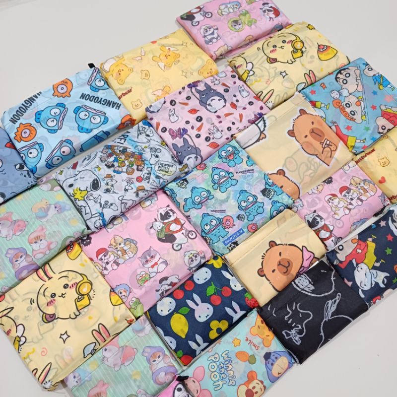 Jual Shopping bag tas belanja eco bag lipat Doraemon Miffy kuromi ...