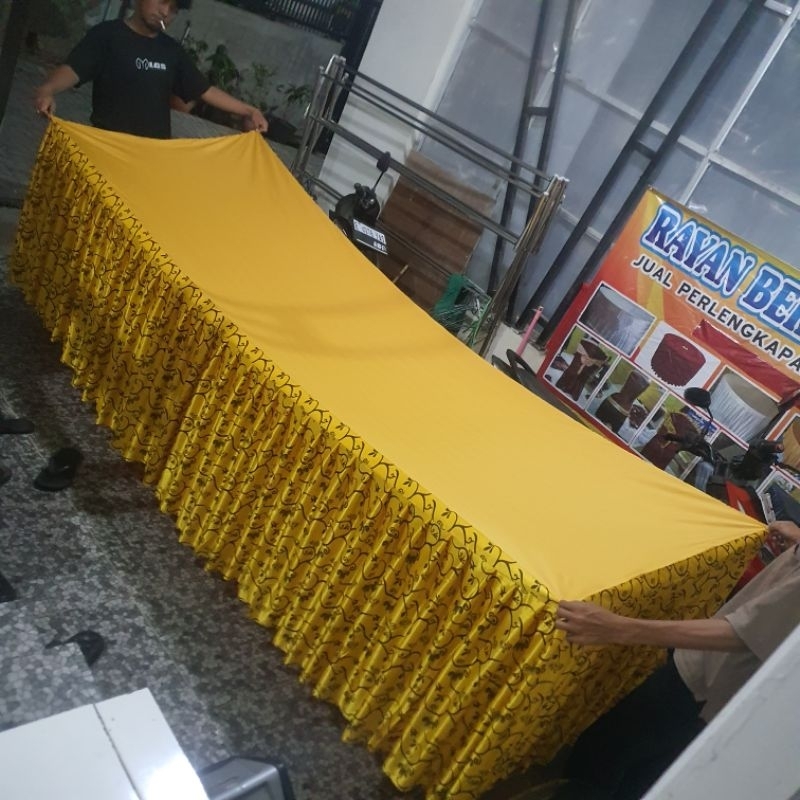 Jual Cover meja kotak uk 250x70x75 (androk full bahan Batik) | Shopee ...