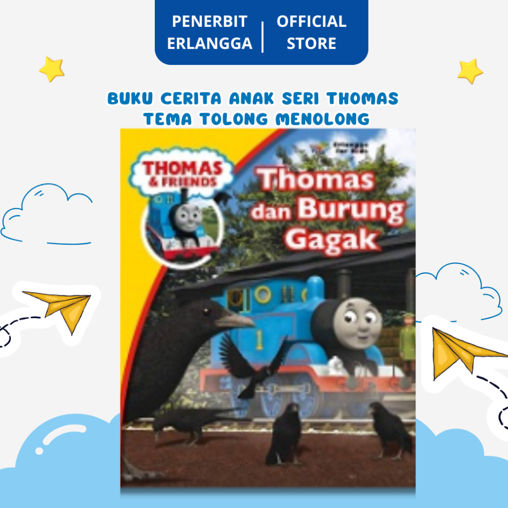 Jual [Erlangga Official] Buku Cerita Anak: Thomas & Friends: Thomas & Burung Gagak | Shopee ...