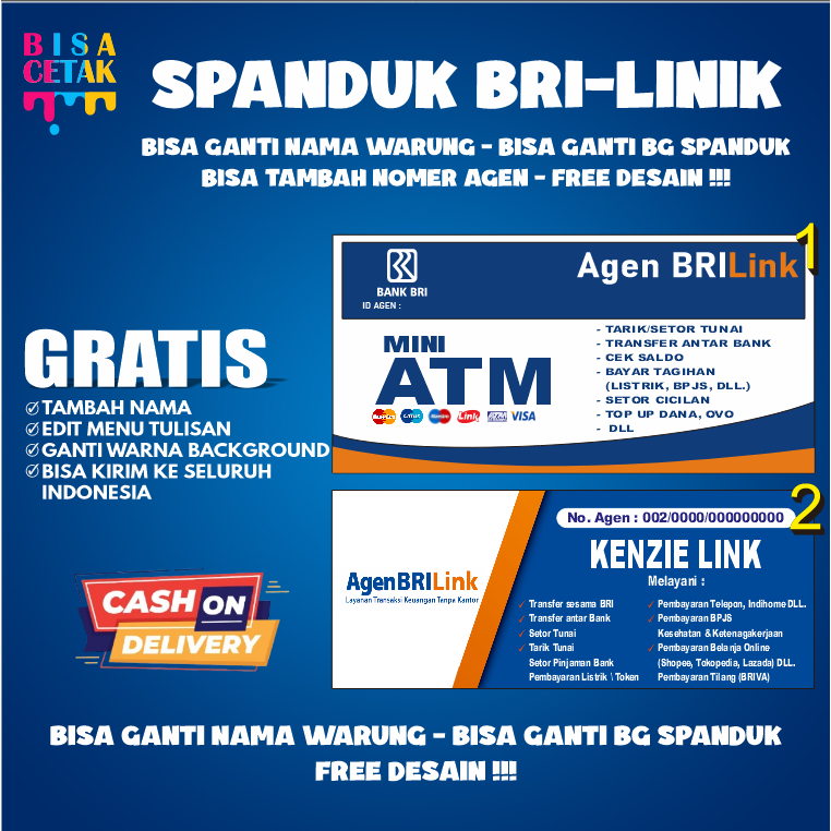 Jual CETAK SPANDUK AGEN BRILINK - SPANDUK ATM MINI - SPANDUK KONTER PULSA - SPANDUK AGEN BRILINK ...