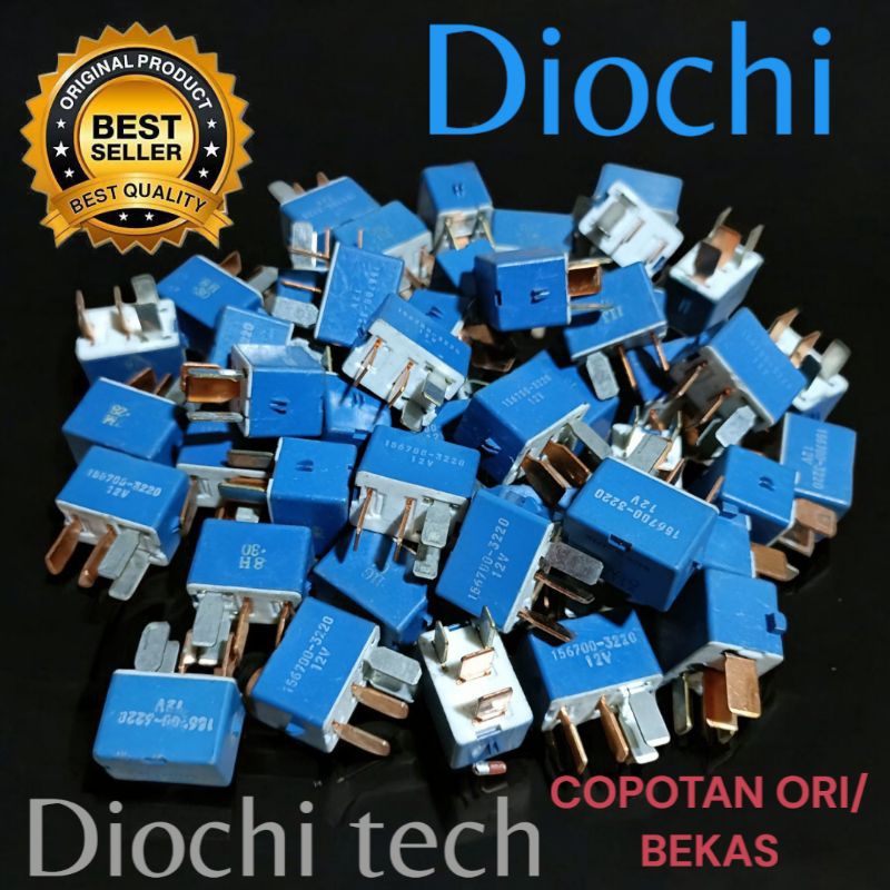 Jual RELAY BIRU KAKI 4 12 VOLT 30A ORIGINAL DENSO / BEKAS ORI RELAY ...