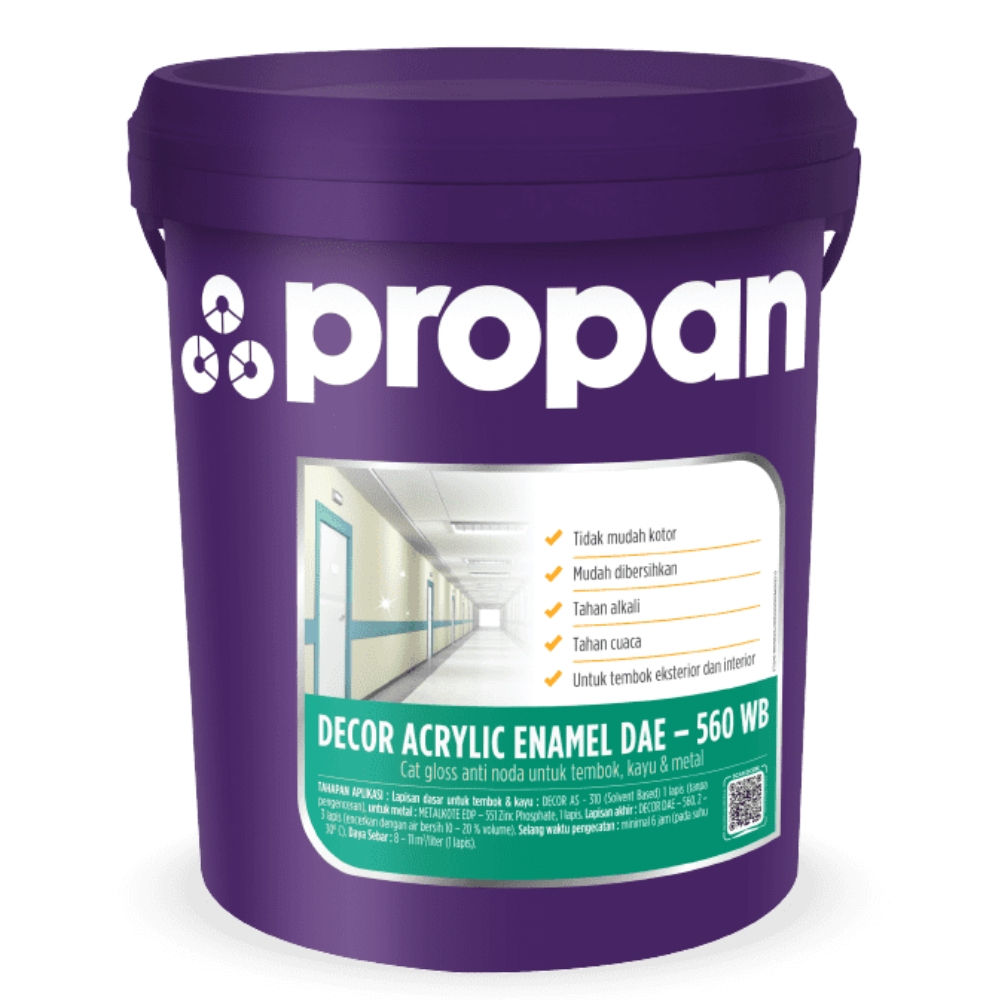 Jual CAT PROPAN DECOR ACRYLIC ENAMEL DAE-560 WB 20 LT - WARNA TINTING ...