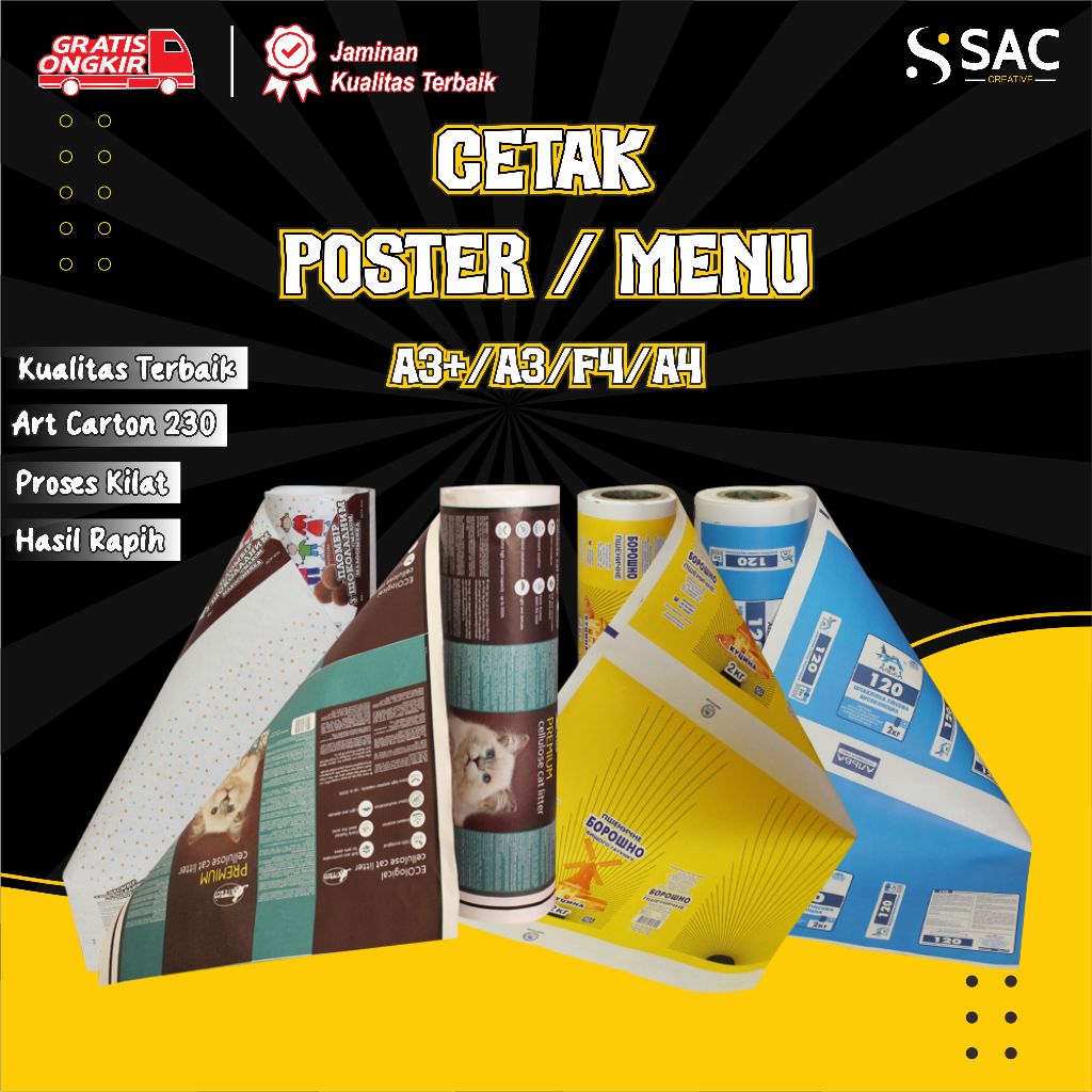 Jual Cetak Poster A3 / Cetak Art Paper 150 A+ / Cetak Poster Murah ...
