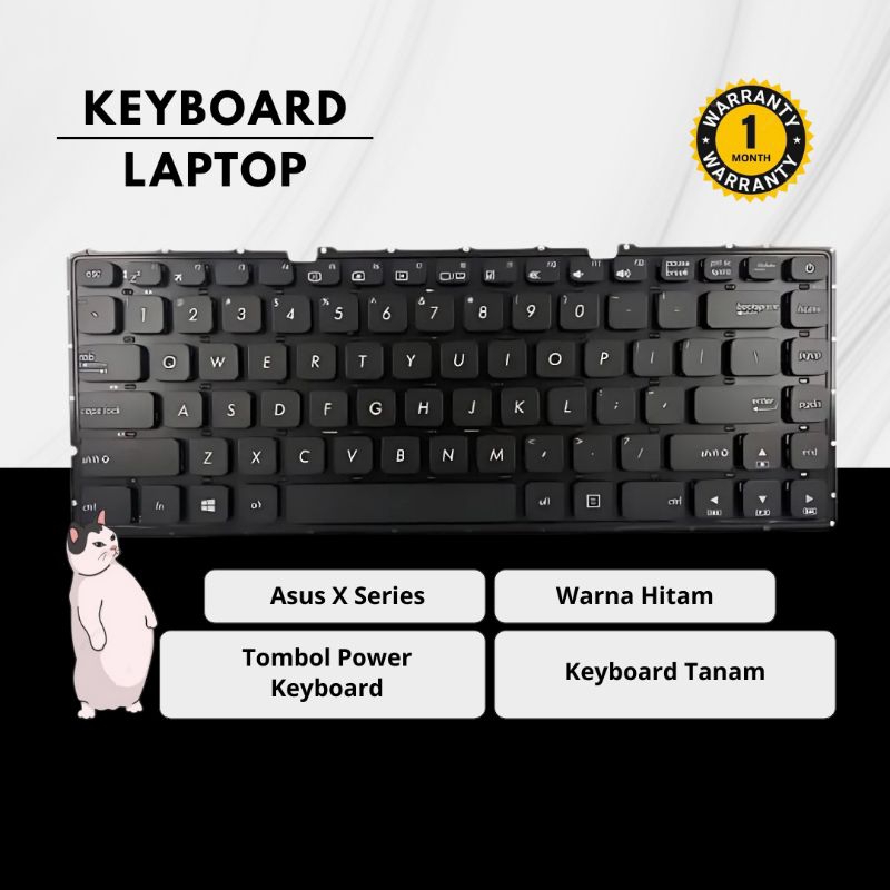 Jual Keyboard laptop Asus X Series ORI Garansi Warna Hitam - X441 X441S ...