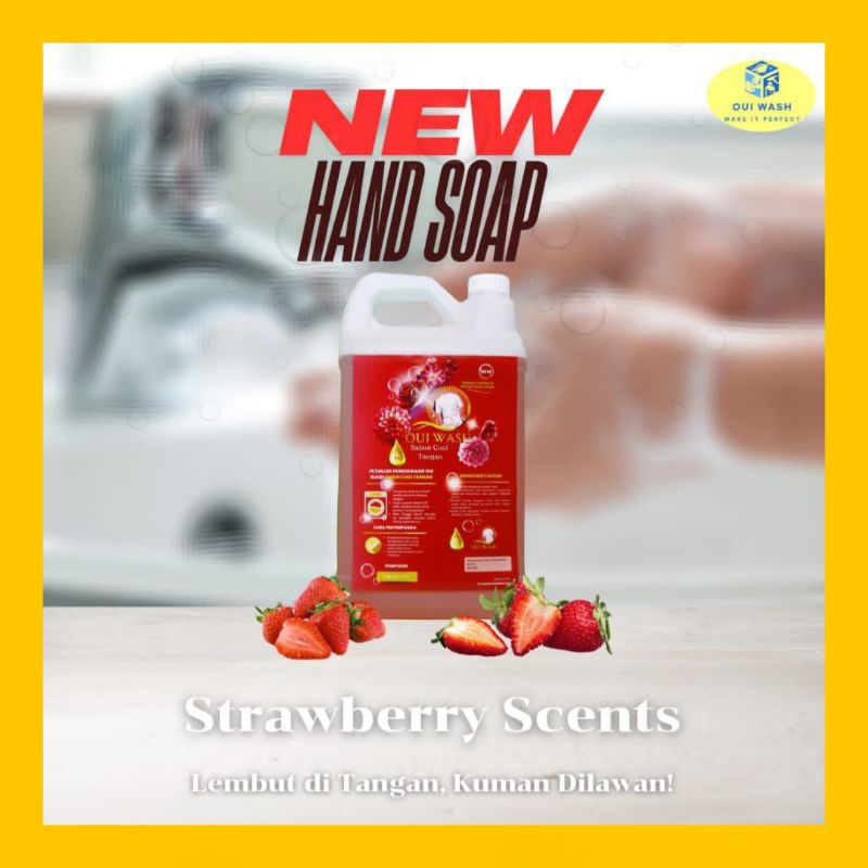 Jual OUI WASH Hand soap Sabun cuci tangan 5 Liter | Shopee Indonesia