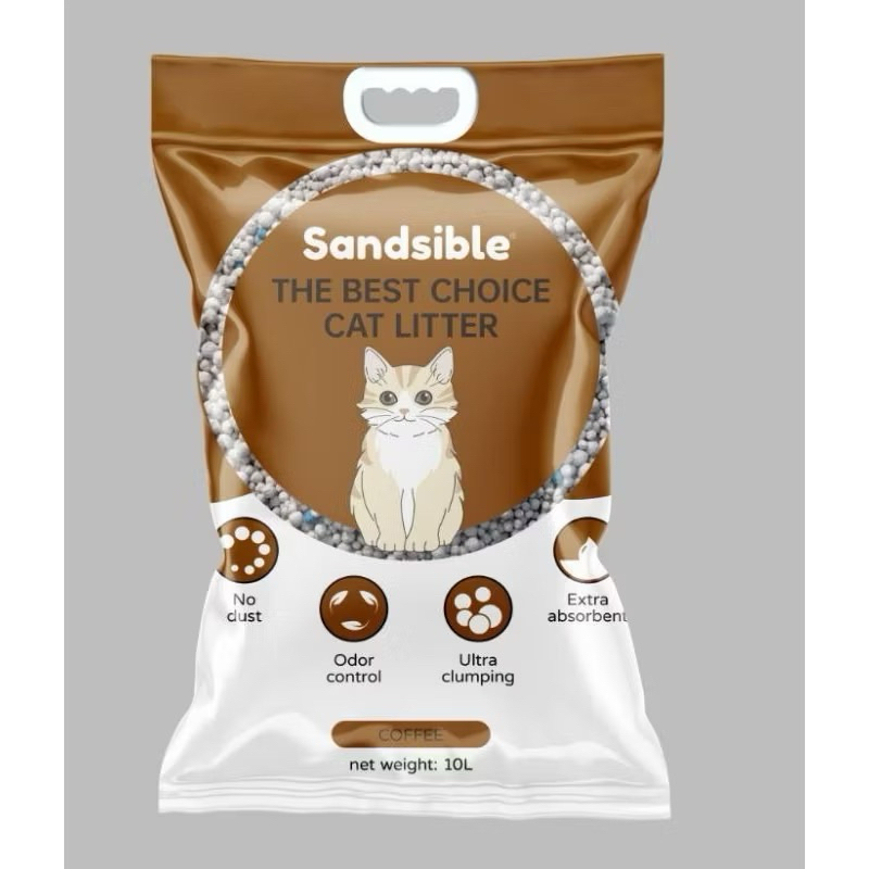 Jual pasir kucing pup - pasir import sandsible - pasir 10L -Pursona ...