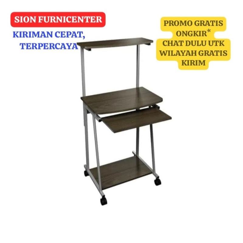 Jual meja kantor komputer / meja komputer / meja computer dengan baki ...