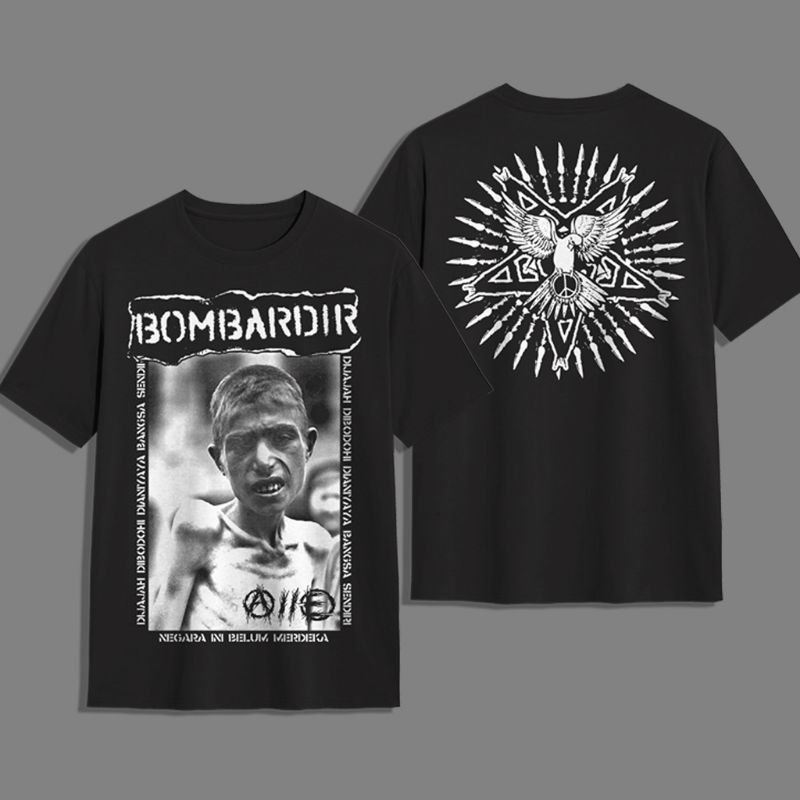 Jual KAOS BAND PUNK BOMBARDIR (NEGARA INI BELUM MERDEKA) | Shopee Indonesia