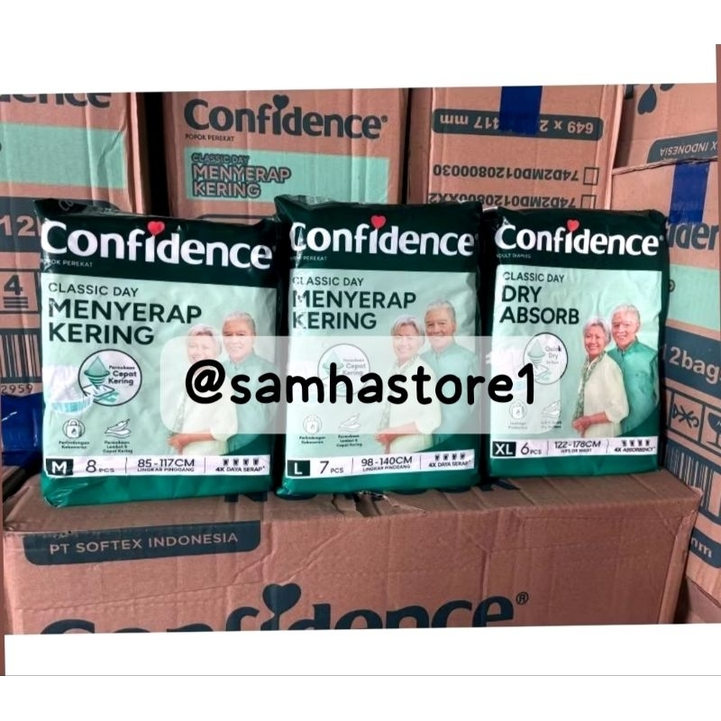 Jual confidence popok dewasa / orangtua /lansia tipe perekat size M L XL | Shopee Indonesia
