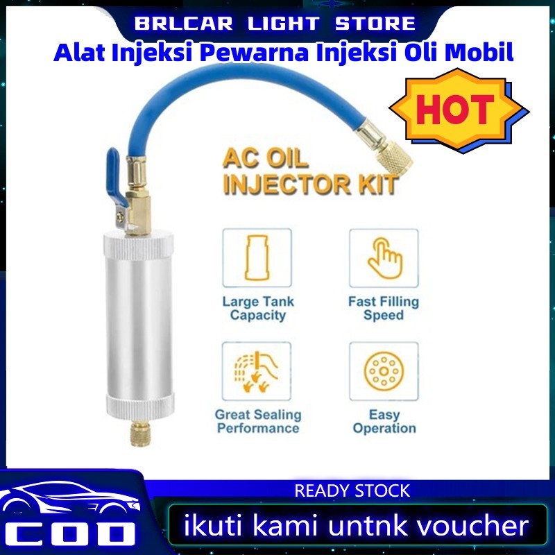 Jual Alat Injeksi Oli Mobil AC R12 R134A 2 Ons 1/4 "Tabung Pengisi ...