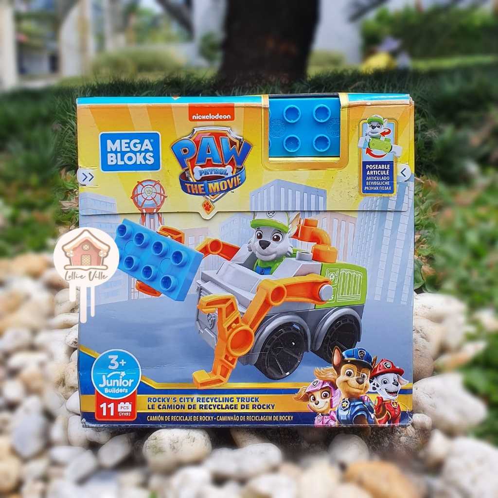 Jual Mega Bloks Paw Patrol The Movie Rocky's City Recycling Truck ...