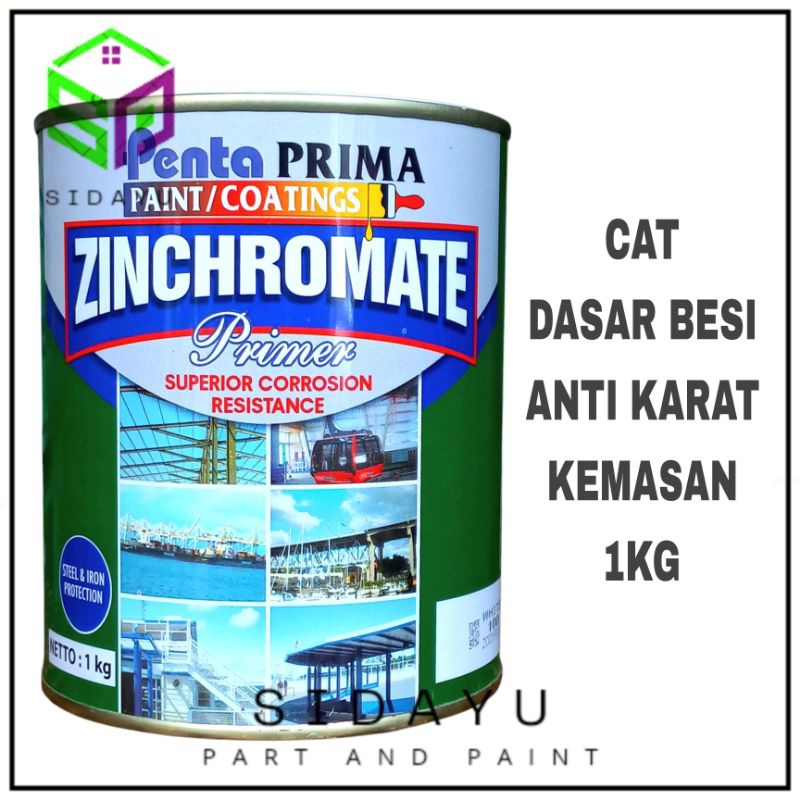 Jual Cat Dasar Primer Zinchromate Meni Besi Penta 1KG | Shopee Indonesia