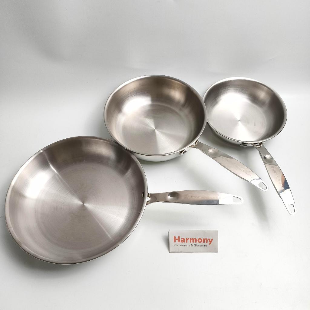Jual Supra Professional Fry Pan 20cm 24cm 28cm SUS 304 Stainless Panci ...