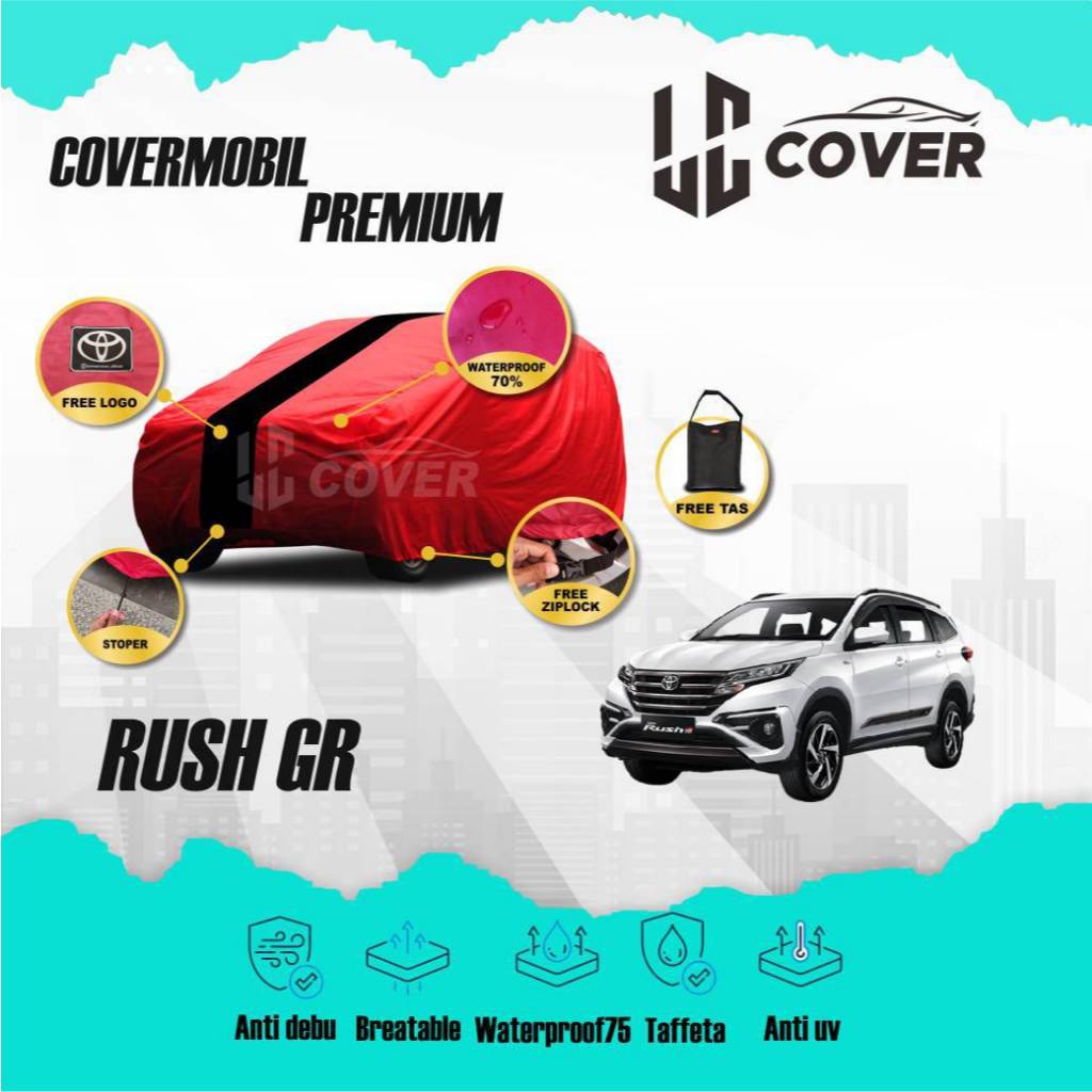 Jual selimut mobil rush trd/bodi cover rush gr sport/cover mobil rush ...