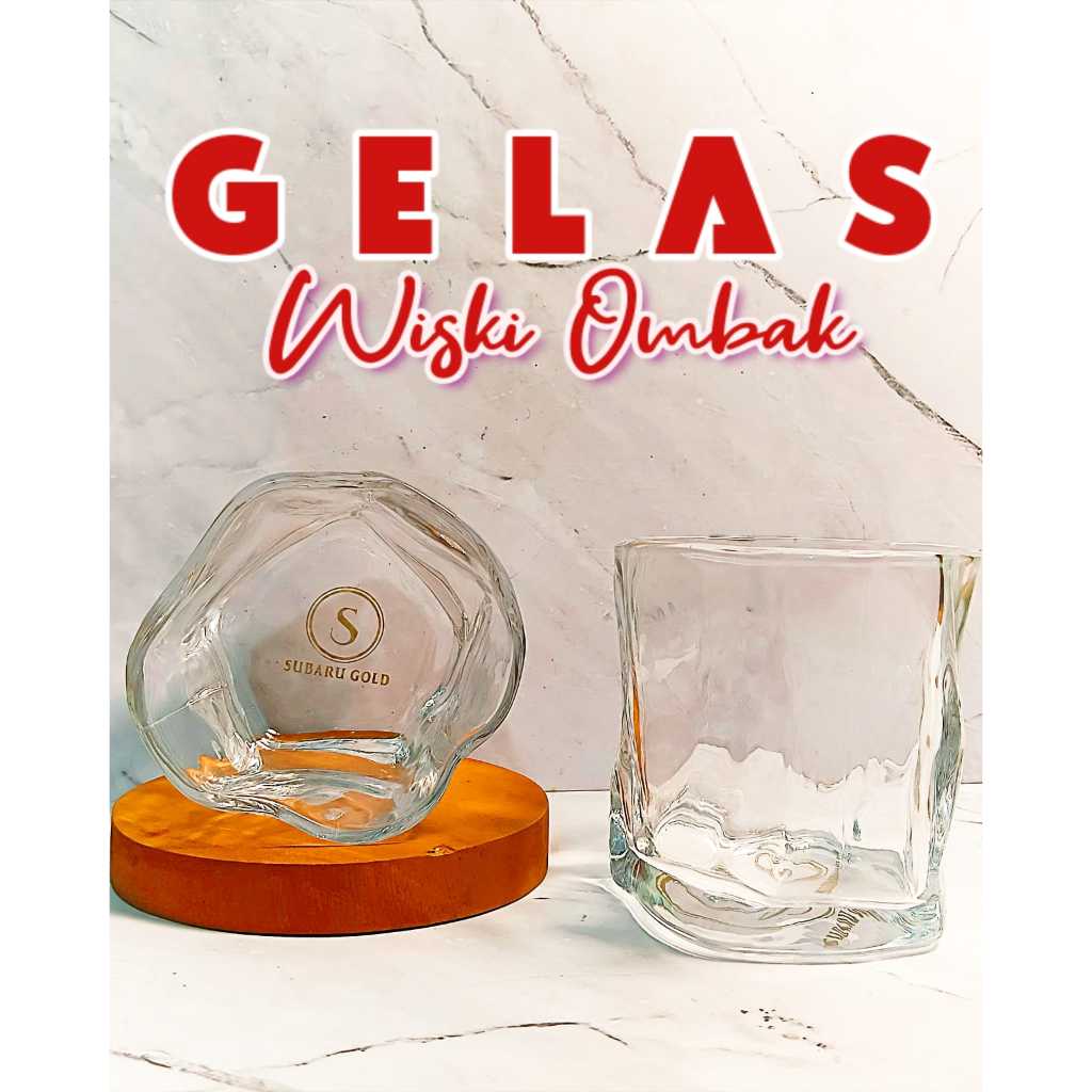 Jual HOME SOUVENIR GELAS KACA ESTETIK CANGKIR OMBAK KRISTAL MINIMALIS GAYA JAPAN 190ML WMO ...