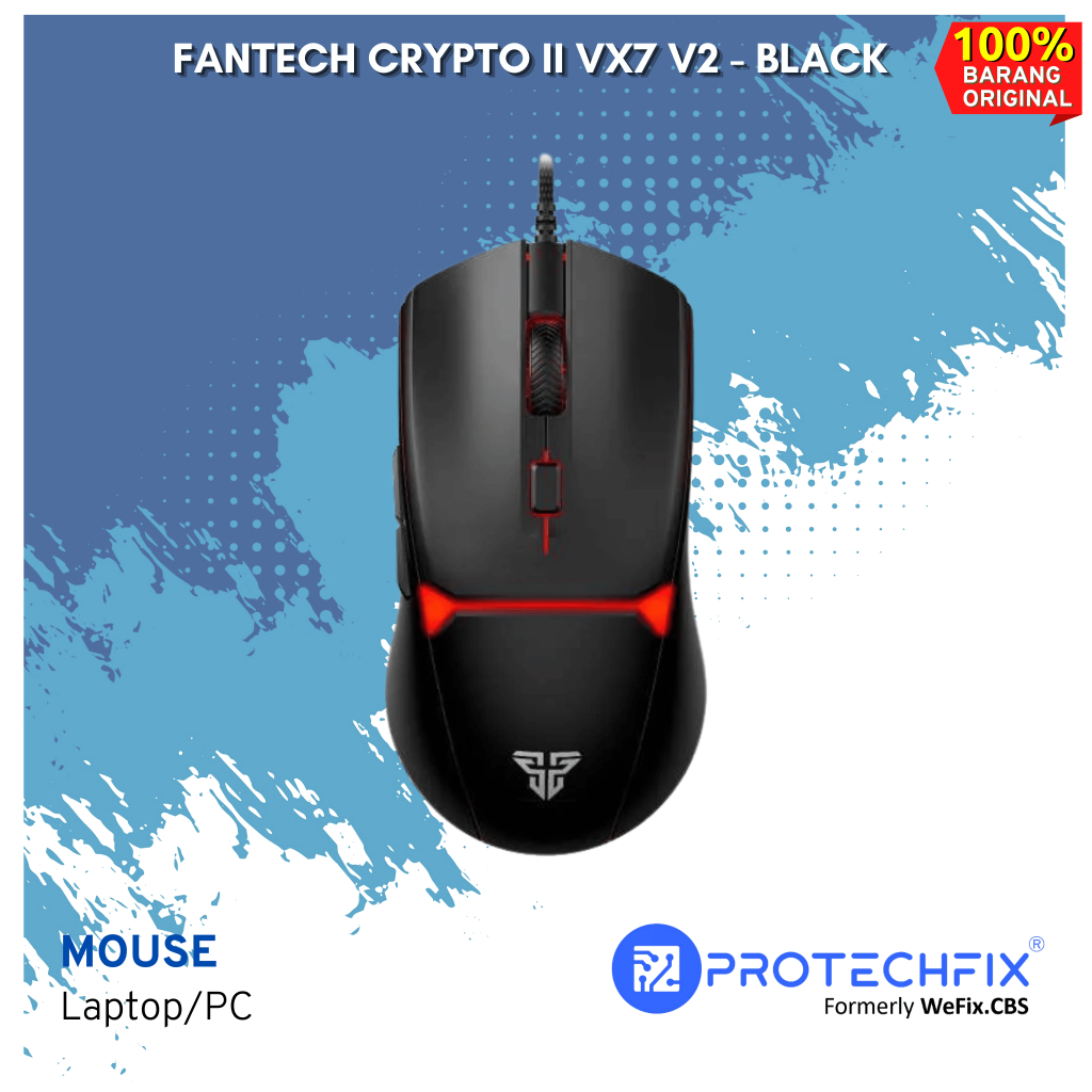 Jual Mouse Gaming FANTECH CRYPTO II VX7 V2 - BLACK | Shopee Indonesia