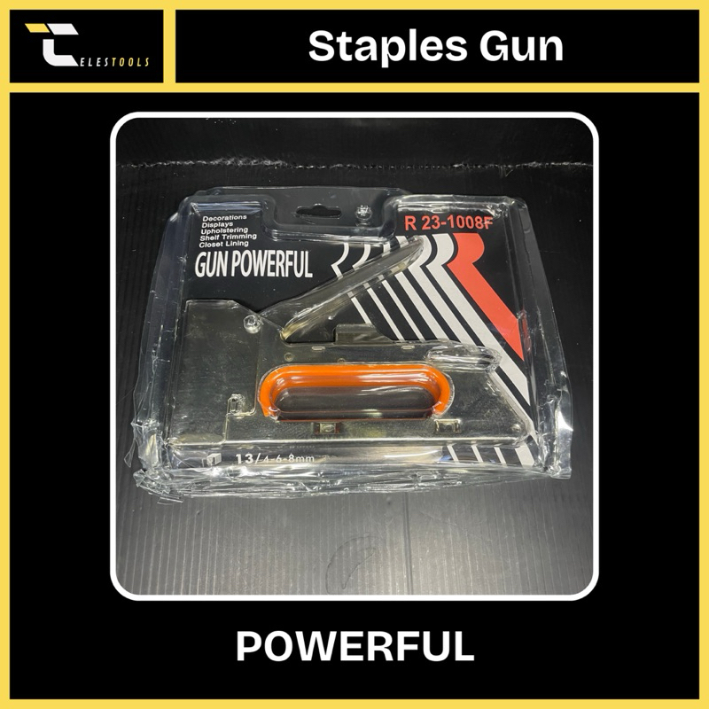 Jual Staples Gun / Stapler Tembak POWERFUL 13 / 4-6-8mm | Shopee Indonesia