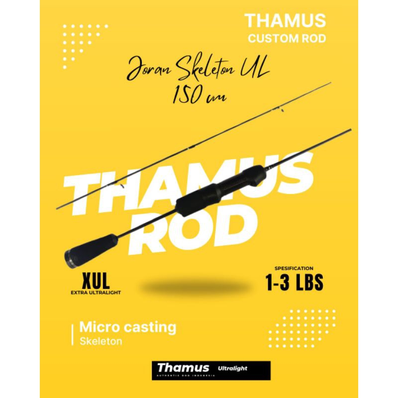 Jual Joran Skeleton 150cm x Thamus Rod Ultralight | Shopee Indonesia