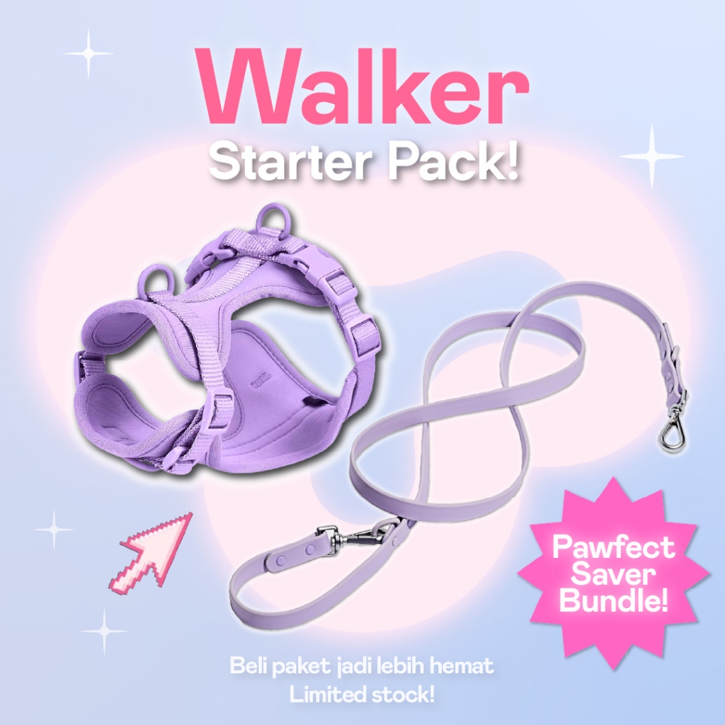 Jual FEWRYTAIL - Walker Starter Pack - Dog Vest + PVC Leash/ Rompi ...