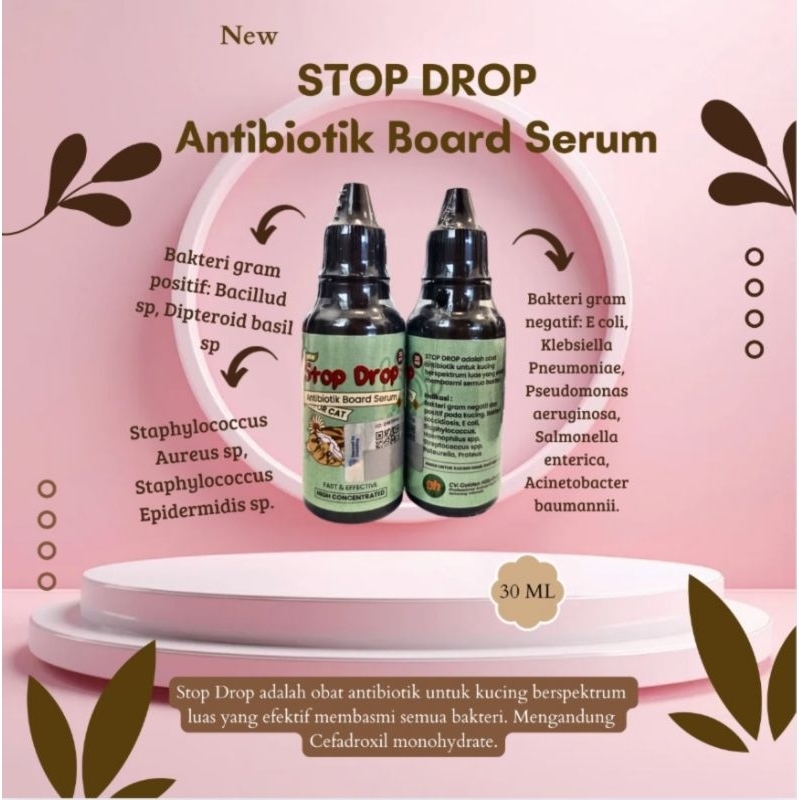 Jual STOP DROP Obat Virus Kucing 30ml | Shopee Indonesia