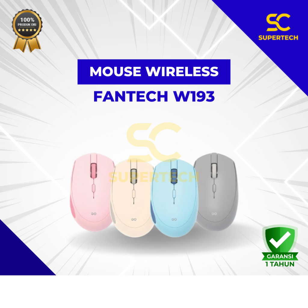 Jual Fantech GO W193 | Dual Mode Bluetooth Wireless Mouse | Shopee ...