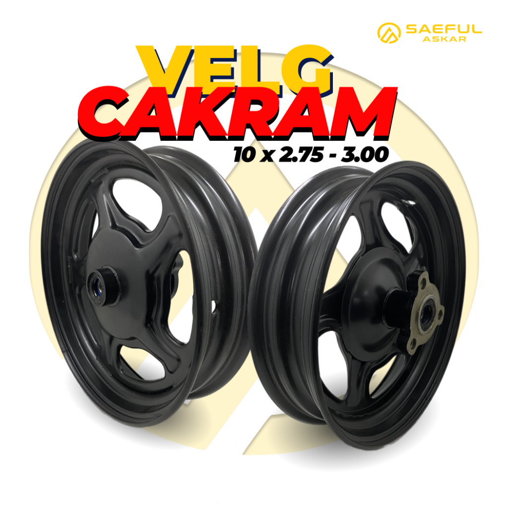 Jual Velg Depan Sepeda Listrik Ring 10 Ban Ukuran 60/90-10 60/100-10 2. ...
