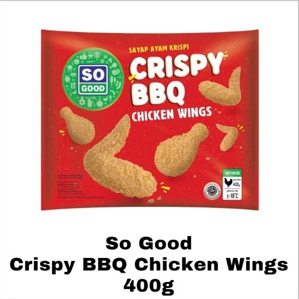 Jual So Good Crispy BBQ Chicken Wings 400g | Shopee Indonesia