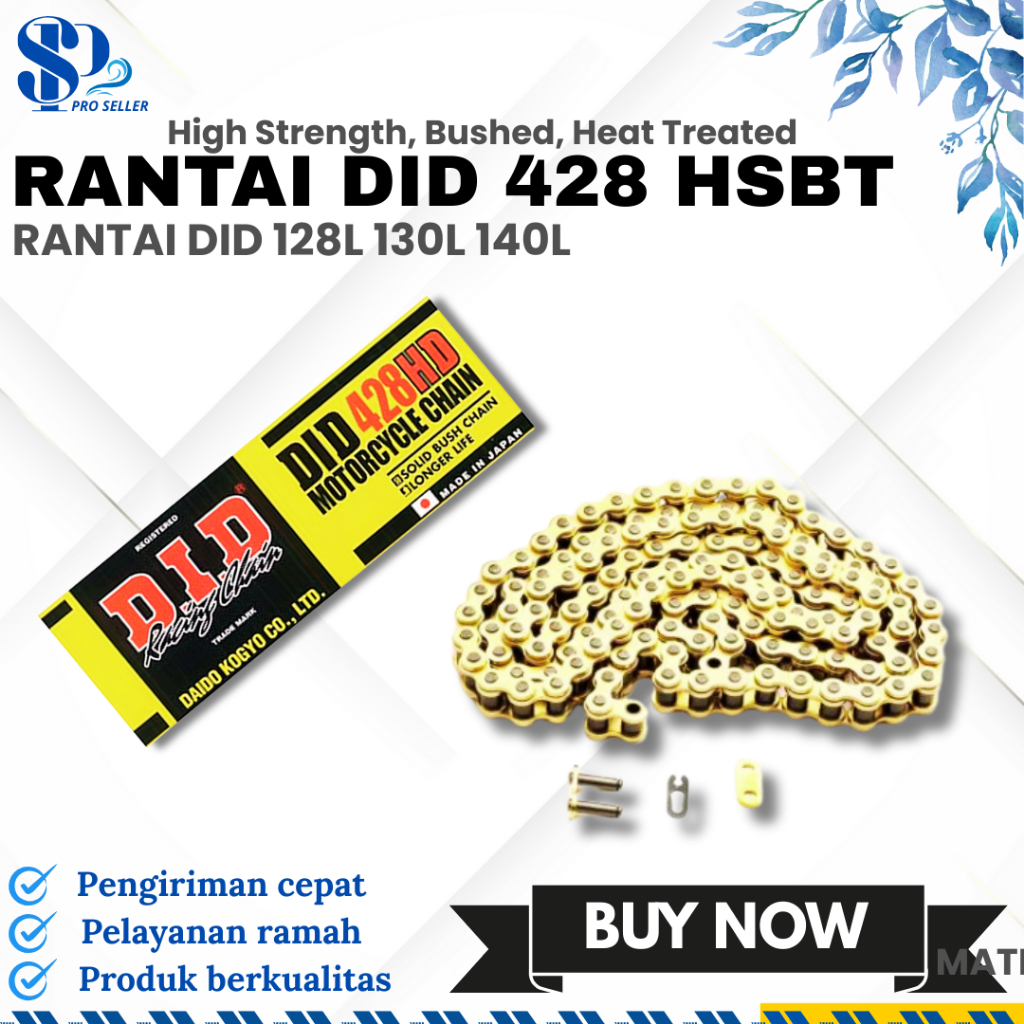 Jual Rantai GOLD 428HD 130L/140L GOLD 520H 120L Gold Rantai Racing ...