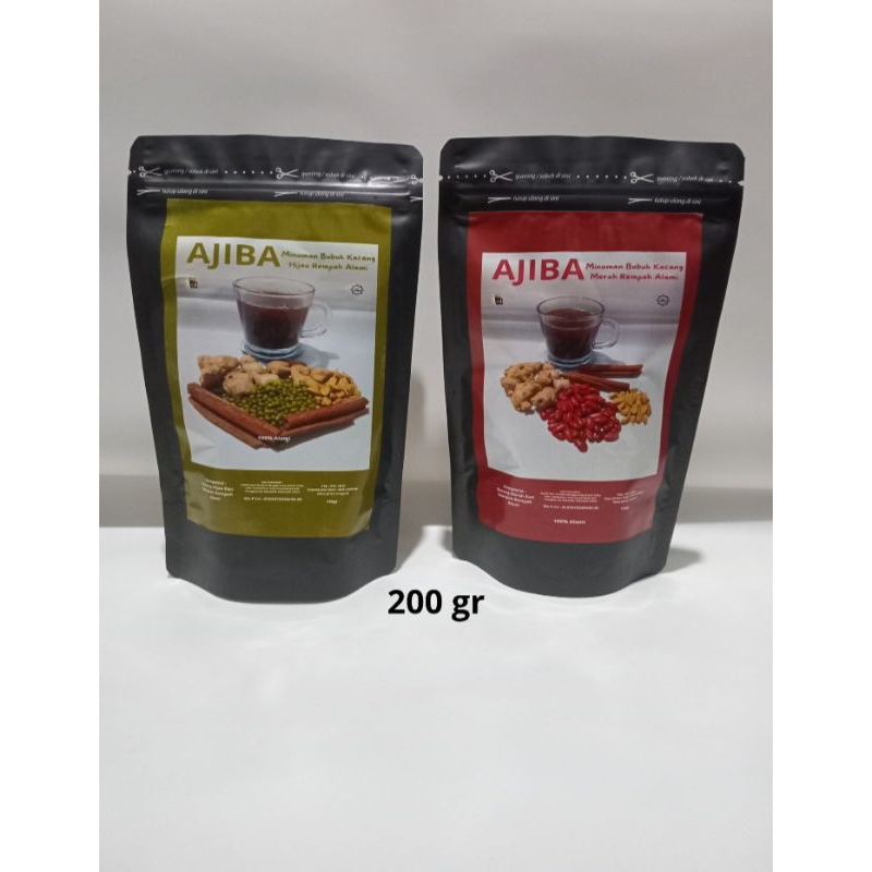 Jual AJIBA MINUMAN KACANG HIJAU REMPAH ALAMI, 200gr ( BACA DESKRIPSI ...