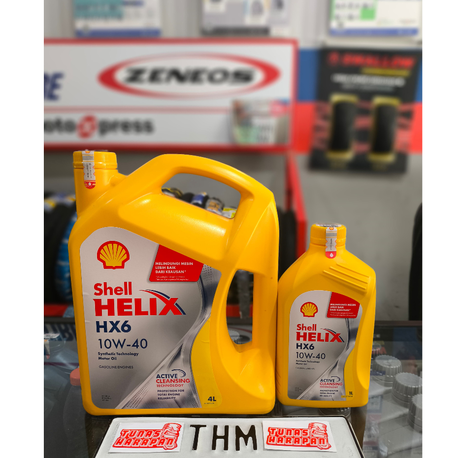 Jual OLI MOBIL SHELL HELIX HX6 10W-40 | HX6 4 LITER | HX6 1 LITER | 100 ...