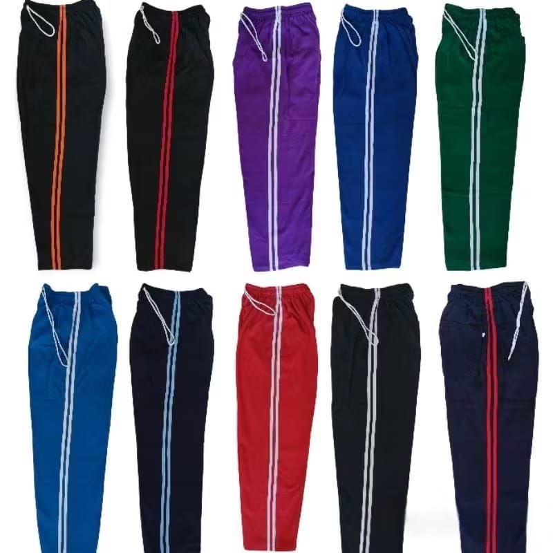 Jual Celana Olaharaga Training Anak Sekolah SMP SMA cewe cowo Garis Dua ...