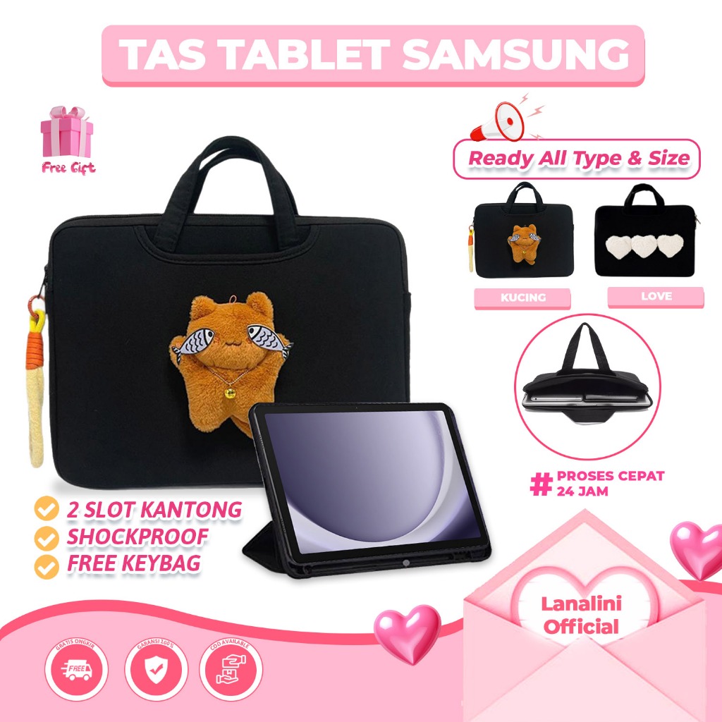 Jual Tas Tablet Jinjing Samsung Galaxy S10FE A 10 S S2 S3 S4 S5e S6 S7 ...