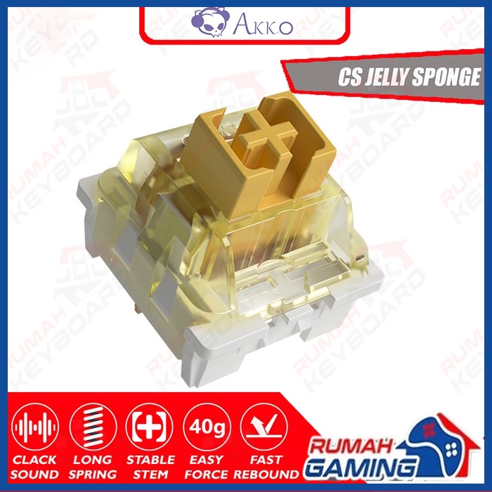 Jual AKKO CS JELLY SPONGE - Switch - 3 Pin - 40g - Pcb Mount - Tactile | Shopee Indonesia