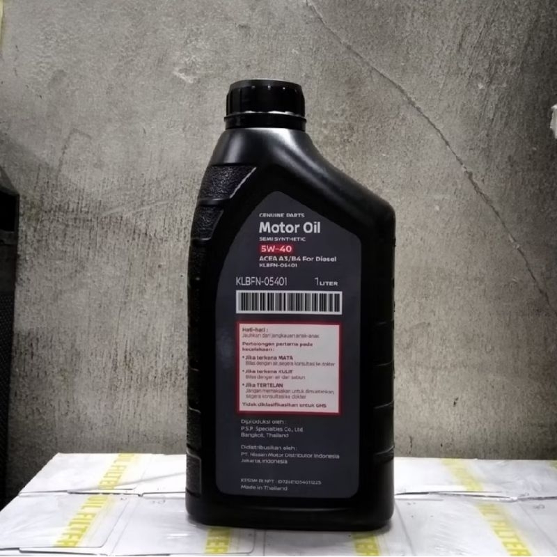 Jual Oli Mesin Diesel 5W40 Isi 1 Liter Nissan Navara D40 All Type ...