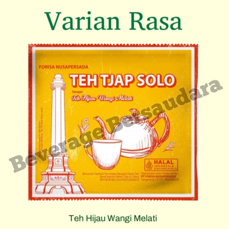 Jual TEH TJAP SOLO / TEH CAP SOLO ASLI (1 RENCENG ISI 10 Sachet ...