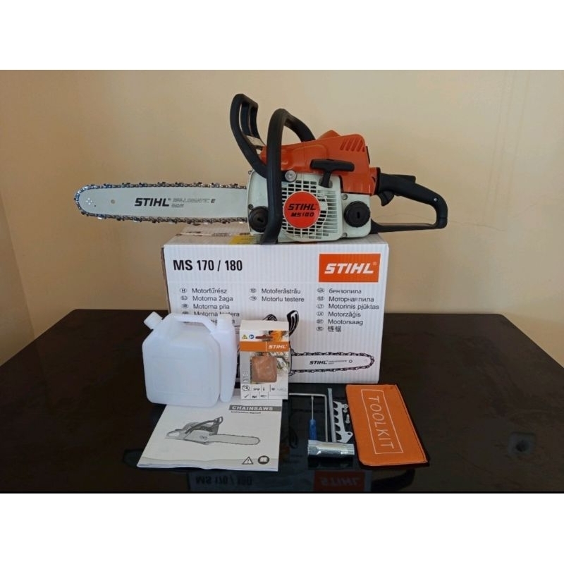 Jual Mesin Chainsaw Stihl MS 180 Bar 16 dan Rantai Komplit Fullset.Mesin Senso Sinso Stihl MS ...