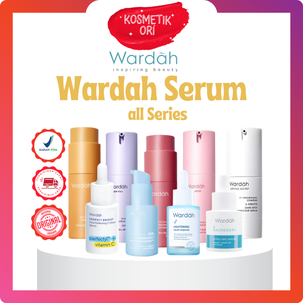 Jual WARDAH Serum Series || Lightening 5% Niacinamide Serum Ampoule ...