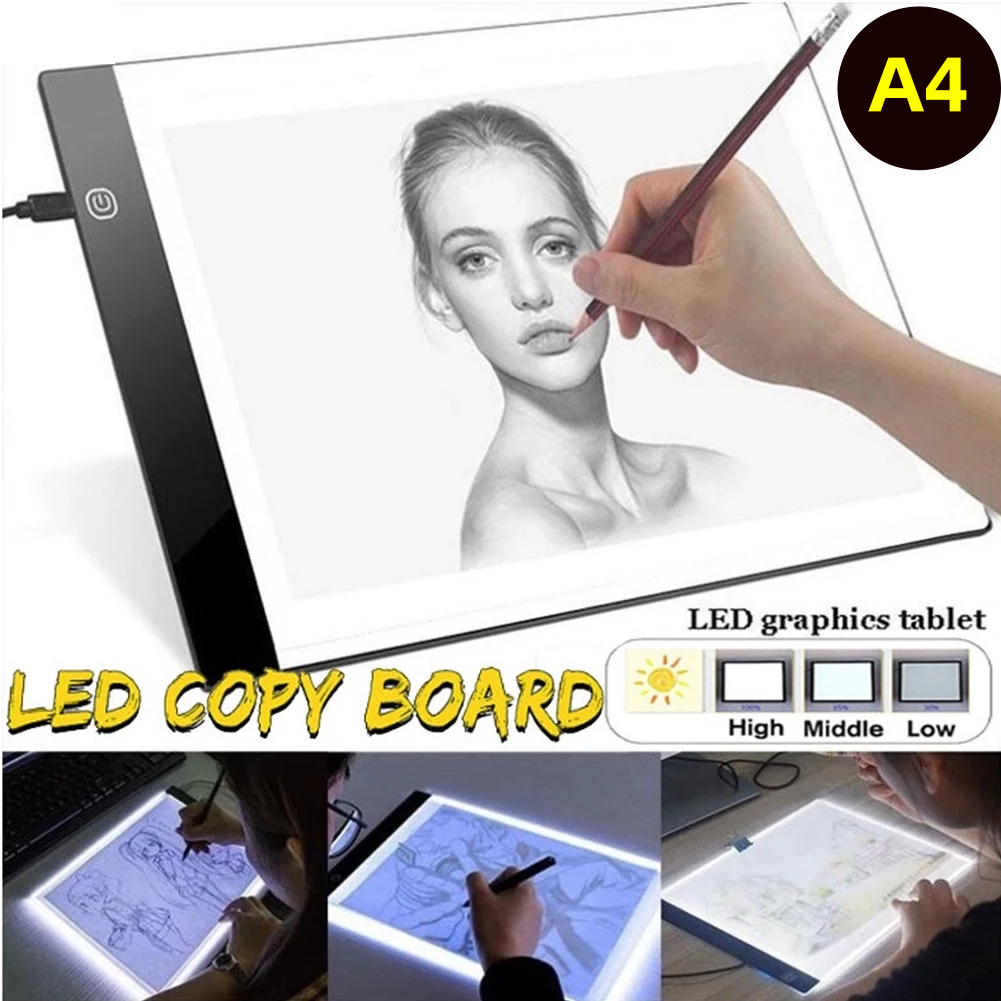 Jual A4 LED Drawing Tracing Board Drawing Tracing Trace Board Stensil ...